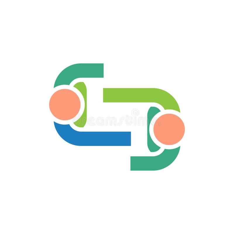 Cooperate Business Vector Icon Logo Design Stock Vector - Illustration ...