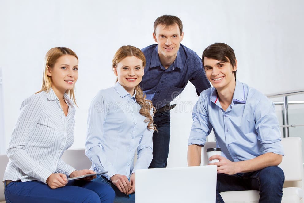 Cooperate for Productive Work Stock Photo - Image of businessman ...