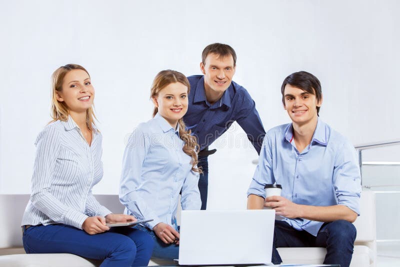 Cooperate for Productive Work Stock Image - Image of workplace, male ...