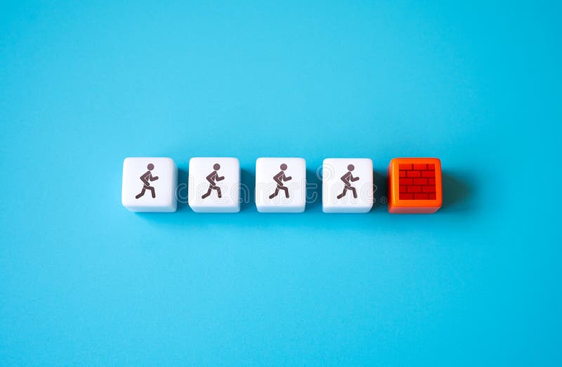 Cooperation in Action To Overcome Insurmountable Obstacles. Stock Image ...