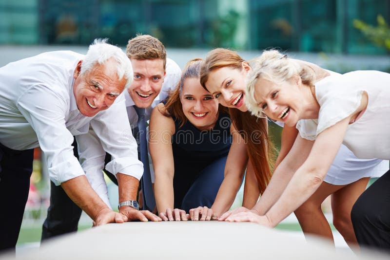 Cooperation in a Business Team Stock Image - Image of competence, hand ...