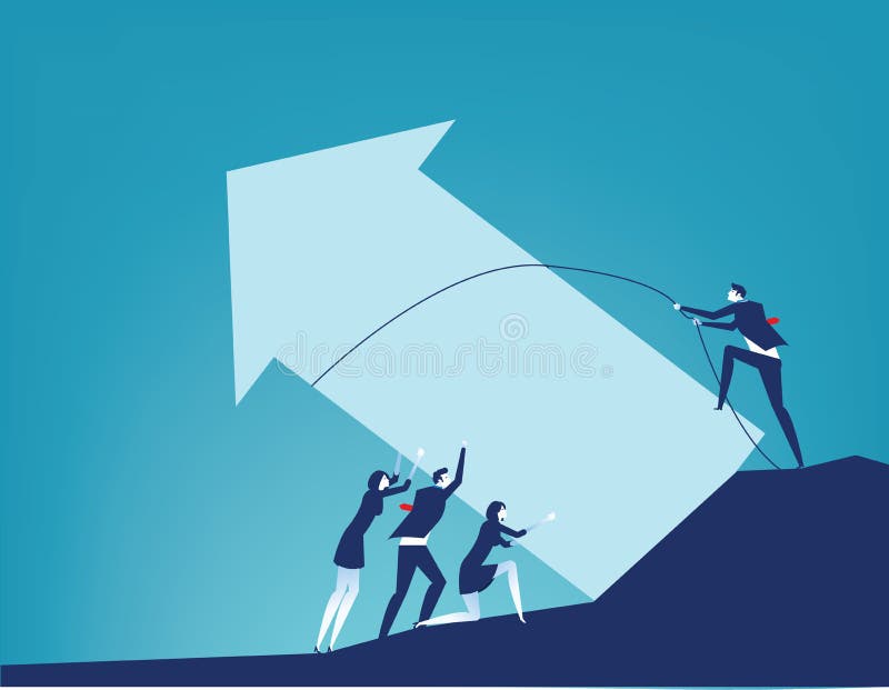 Cooperation and Business Teamwork. Concept Business Help Vector ...