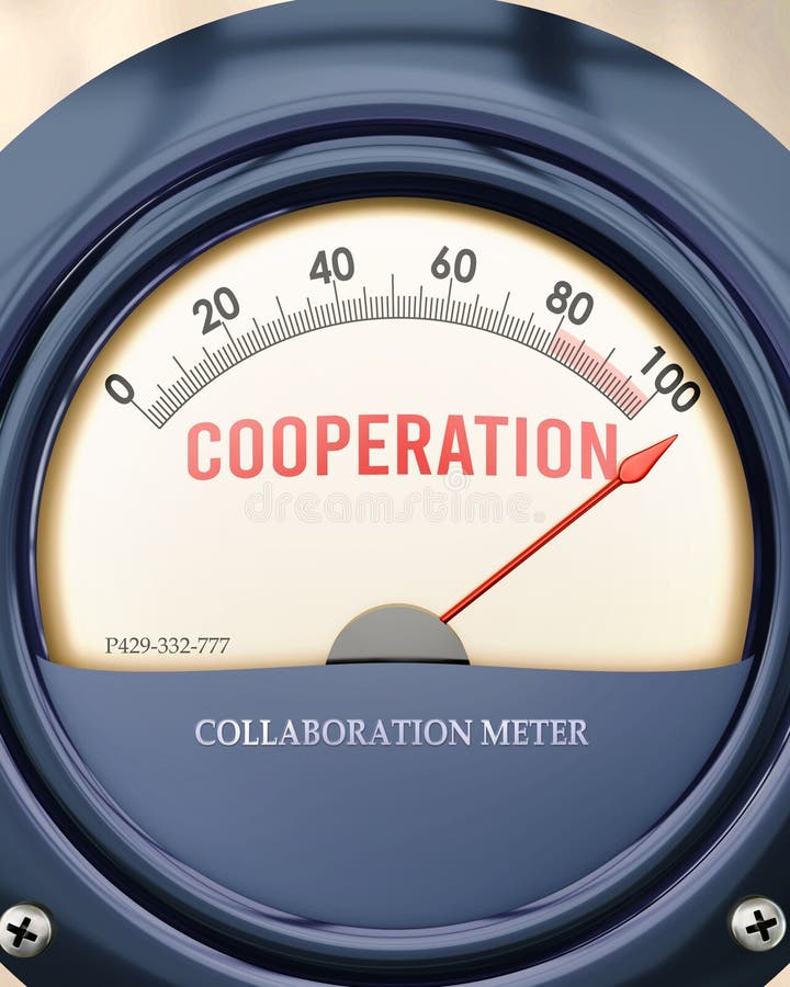 Cooperation and Collaboration Meter that is Hitting a Full Scale ...