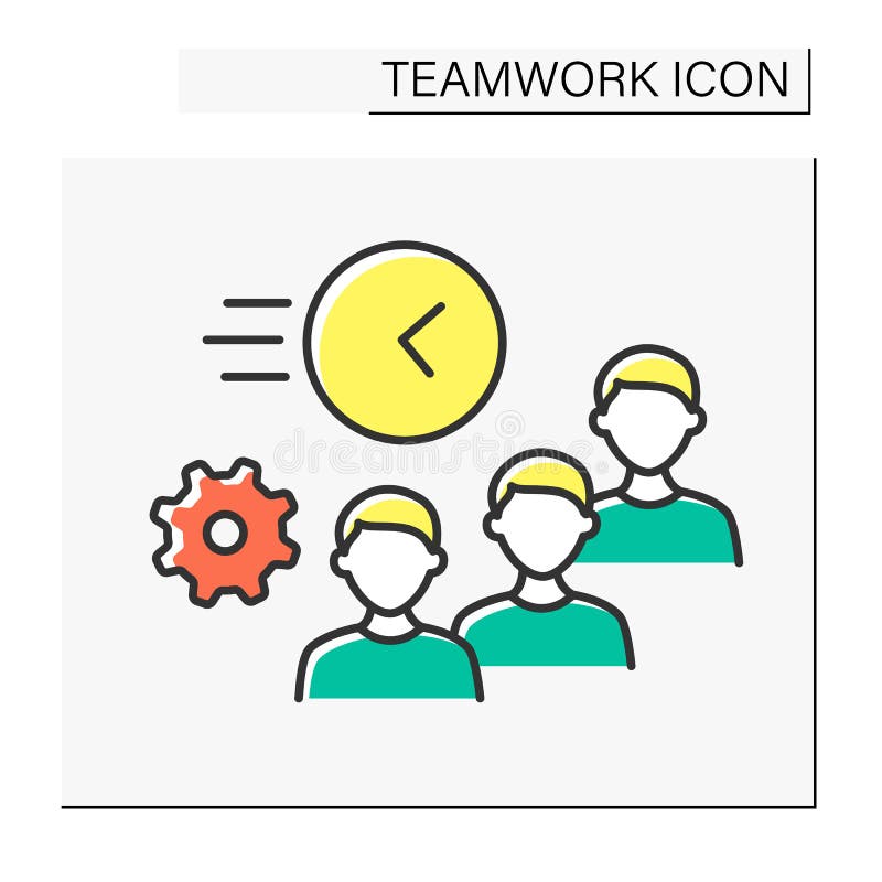 Cooperation color icon stock vector. Illustration of collaboration ...