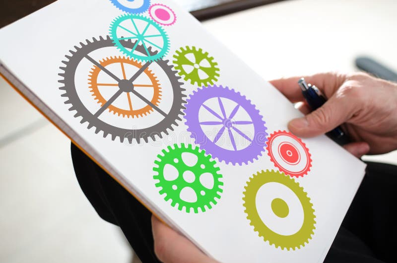 Seo concept on a paper stock image. Image of analyzing - 222258431