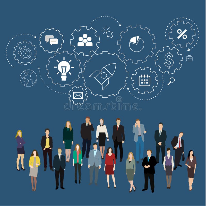 Cooperation concept stock vector. Illustration of solution - 65749154