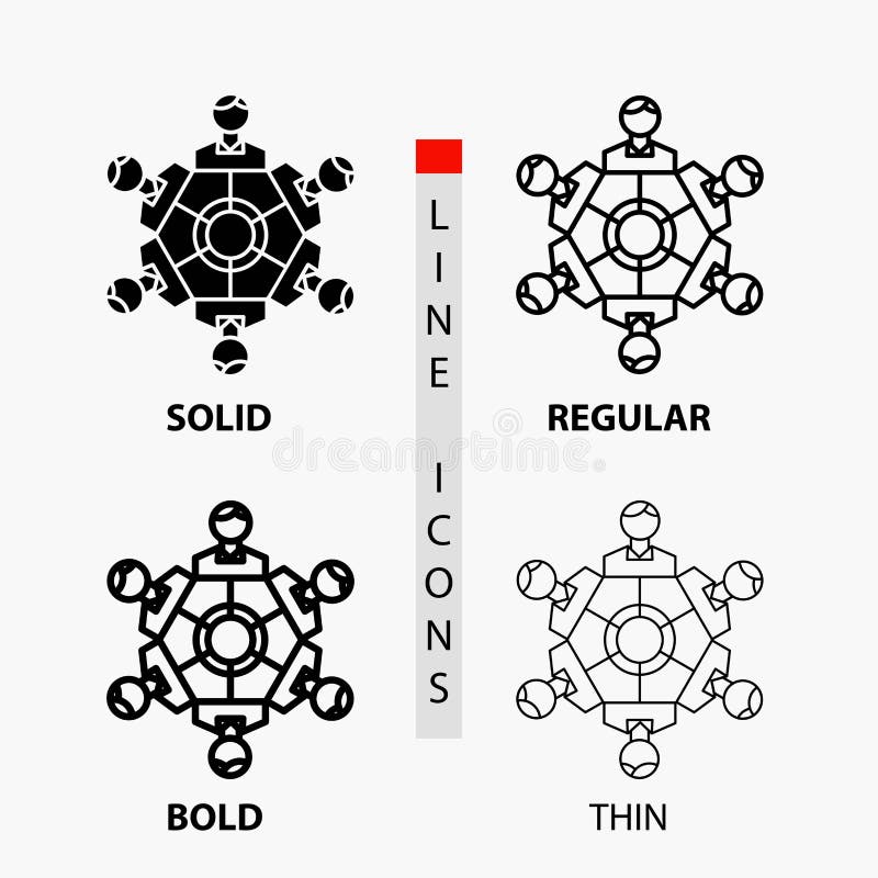 Cooperation, Friends, Game, Games, Playing Icon in Thin, Regular, Bold ...