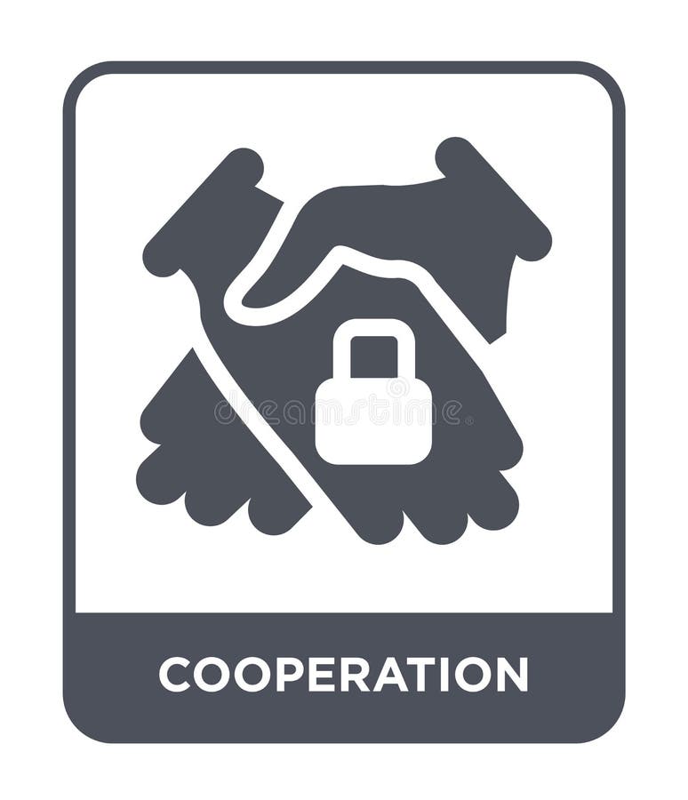 Cooperation Icon in Trendy Design Style. Cooperation Icon Isolated on ...