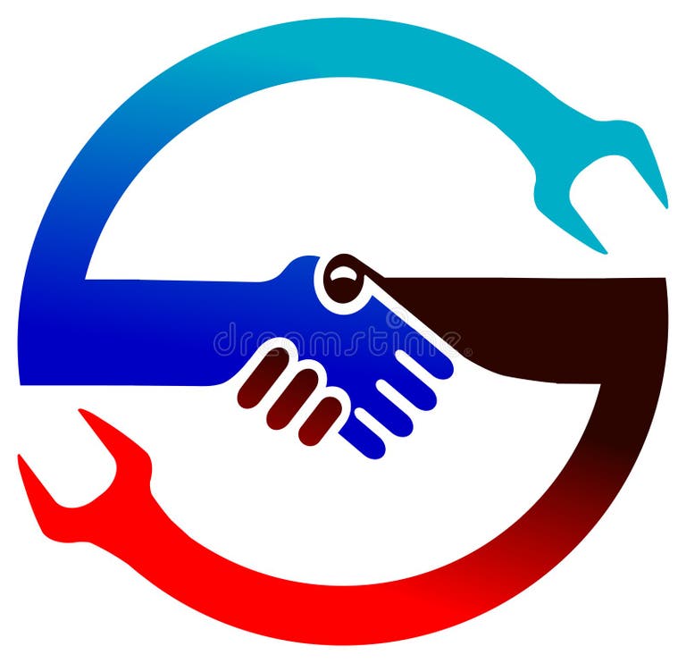 Illustrated Cooperation Logo Design Stock Illustrations – 254 ...