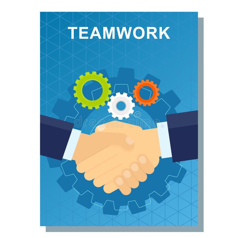 Business poster teamwork stock vector. Illustration of people - 112333820