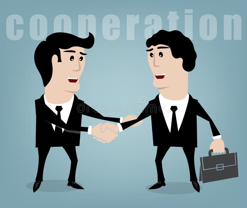 Cooperation stock vector. Illustration of handshake, business - 50348138