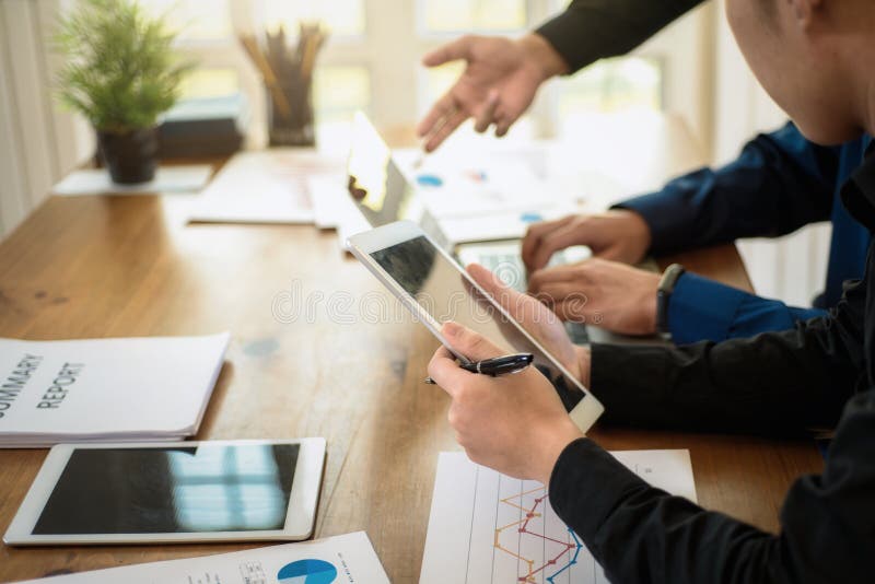 Cooperation at Working Group of Business Man for Meeting in Office ...