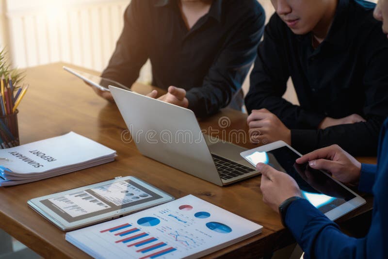 Cooperation at Working Group of Business Man for Meeting in Office ...