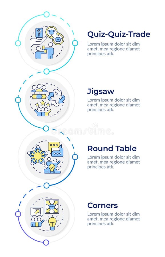 Cooperative Learning Different Methods Infographic Design Template Stock Vector - Illustration ...