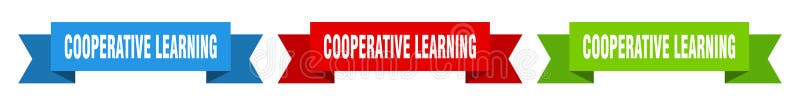 Cooperative Learning Ribbon. Cooperative Learning Isolated Paper Sign ...