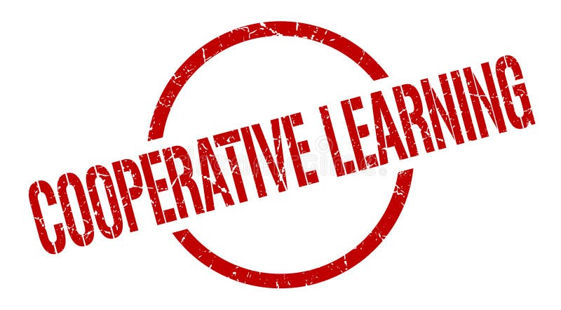 Cooperative learning stamp stock vector. Illustration of sticker ...