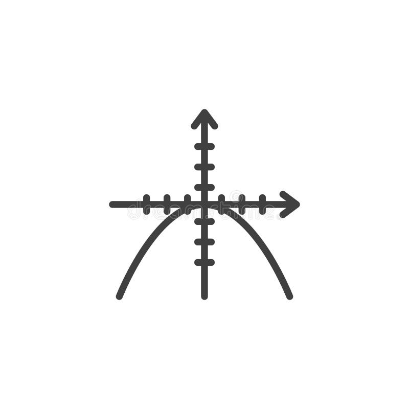 Axis Line Icon, Outline Vector Sign, Linear Style Pictogram Isolated on ...