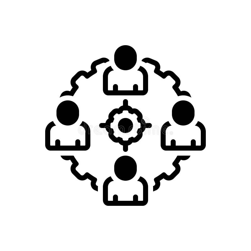 Black Solid Icon for Coordinate, Equal and Harmonize Stock Vector ...