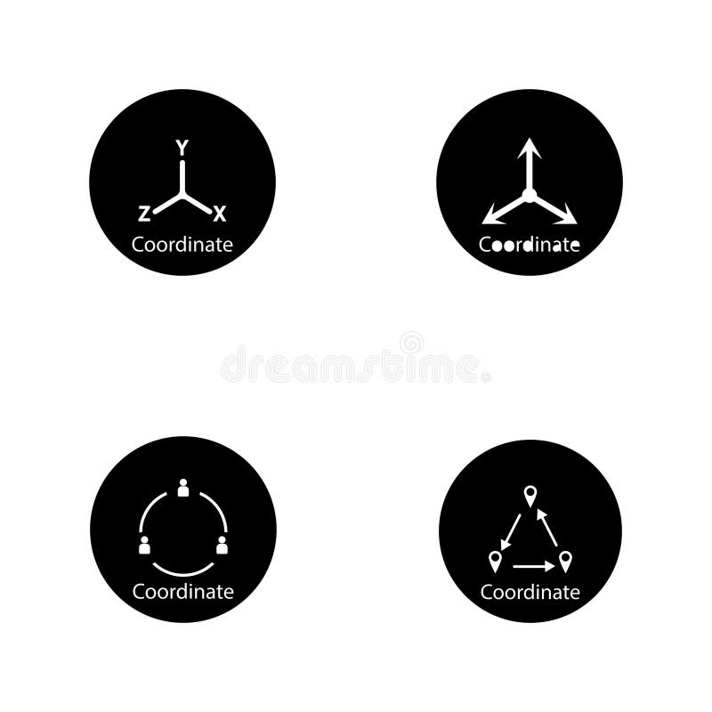 Coordinate icon vector stock vector. Illustration of isolated - 289634552