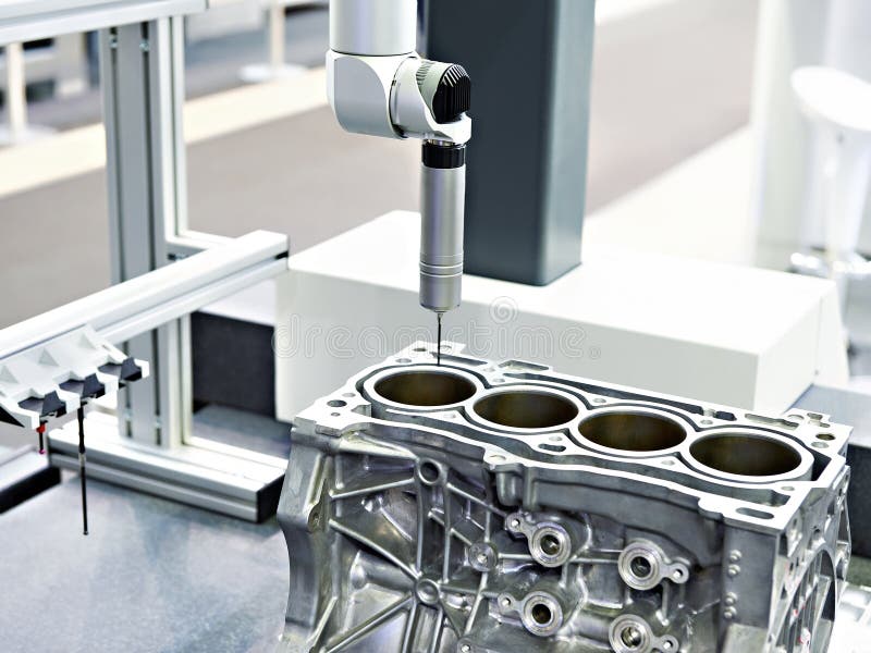 Coordinate Measuring Machine with Monitor Control Panel Stock Image ...