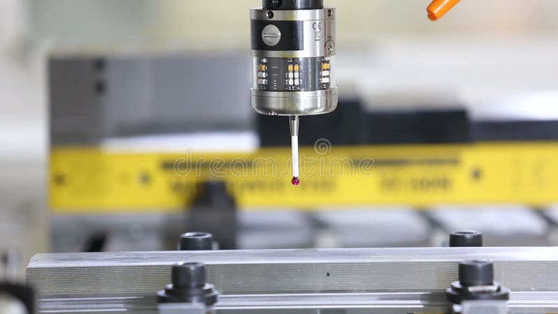 Coordinate Measuring Machine Measures Complex Parts. Stock Footage ...