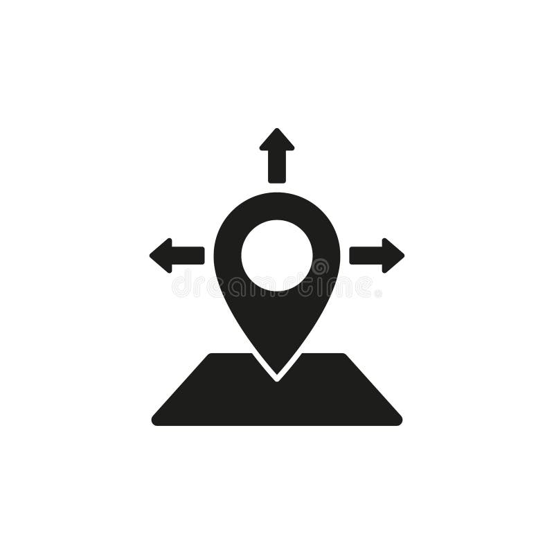 Coordinates Icon in Filled, Thin Line, Outline and Stroke Style. Vector ...