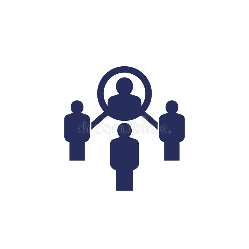 Coordinating or Coordinator Icon with People Stock Vector ...