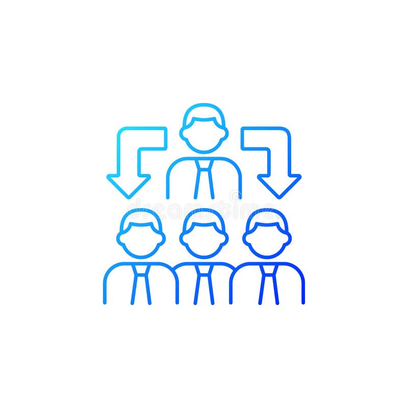 Coordination Gradient Linear Vector Icon Stock Vector - Illustration of contour, gradient: 225755542