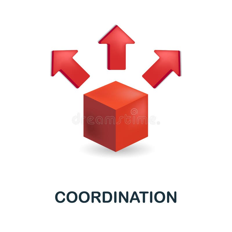 Coordination Icon. 3d Illustration from Personal Productivity ...