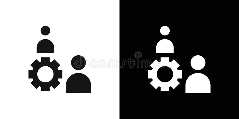 Coordination Icon Flat Fill Set Collection Stock Illustration ...