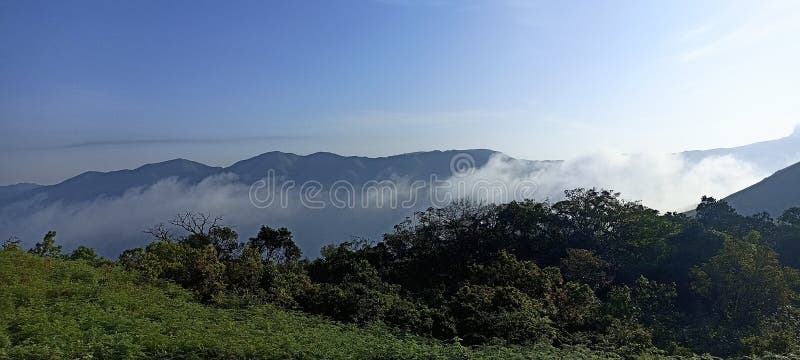 Coorg View Point on Mandalpatti Peak Stock Photo - Image of view, peak ...