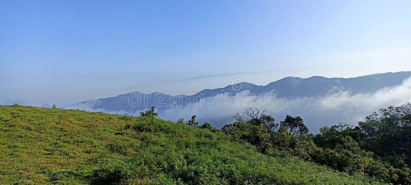 Coorg View Point on Mandalpatti Peak Stock Image - Image of peak, coorg ...