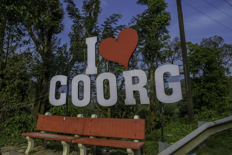 Coorg Welcome Sign Board in Karnataka Stock Image - Image of beauty ...