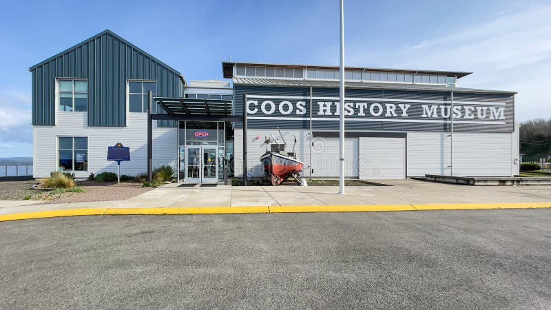 Coos History Museum in Coos Bay, Oregon. Editorial Stock Image - Image ...