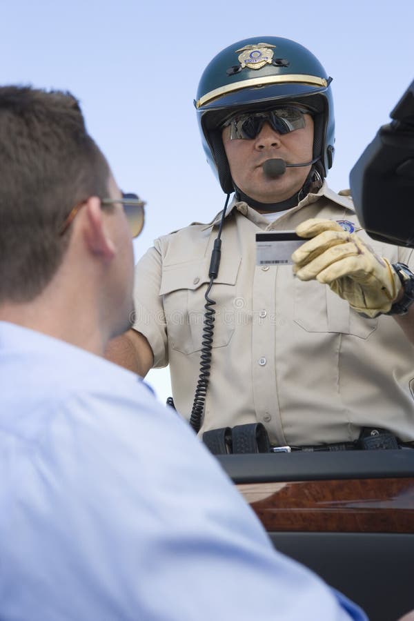 Cop Checking License stock photo. Image of license, caucasian - 29651246