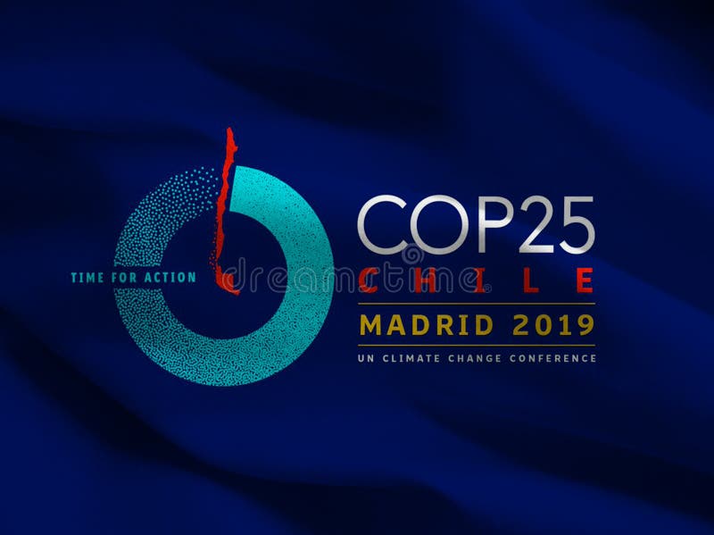 COP25 Climate Change Conference Flag Illustration Stock Illustration ...