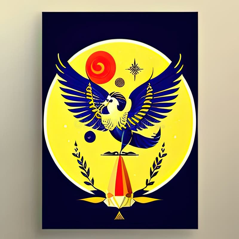 Cop Design Style Logo Print. Generative AI. Stock Illustration ...