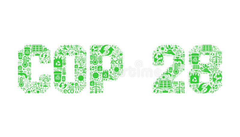 COP 28 in Dubai, United Arab Emirates Symbol Stock Illustration ...