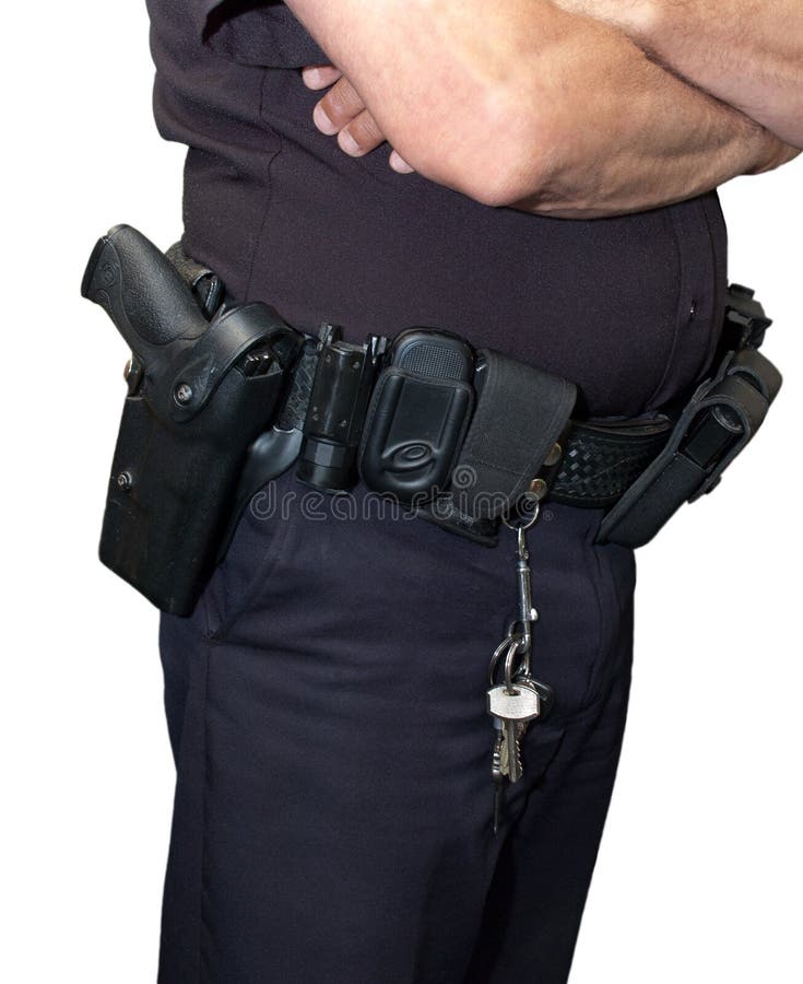 Cop Policeman Security Guard Gun Holster Isolated Stock Photo - Image ... Cop Policeman Security Guard Gun Holster Isolated Stock Photo - Image ...