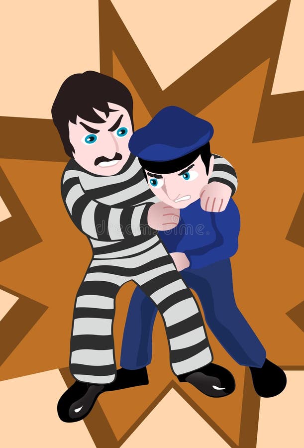 Cop and Robber stock illustration. Illustration of thief - 12767747