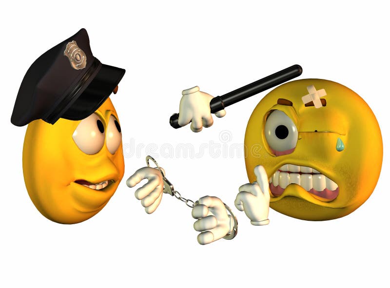 Four 3D Emoticons - with Clipping Path Stock Illustration ...