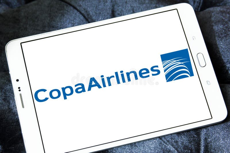 Copa Airlines logo editorial photography. Image of carrier - 118030587