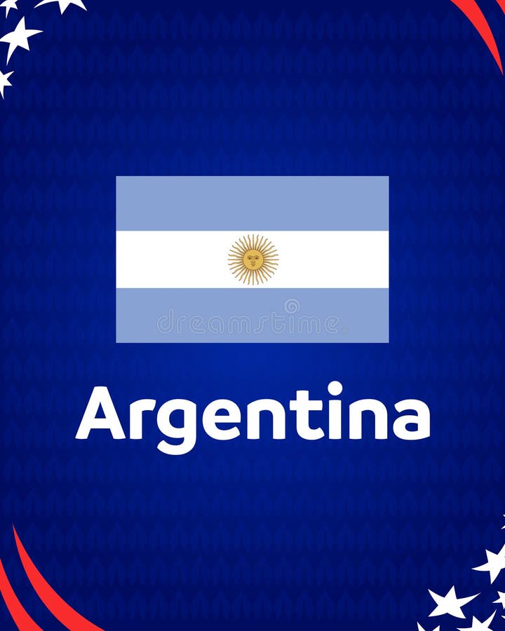 Argentina Emblem American Football USA 2024 Abstract Design Stock ...
