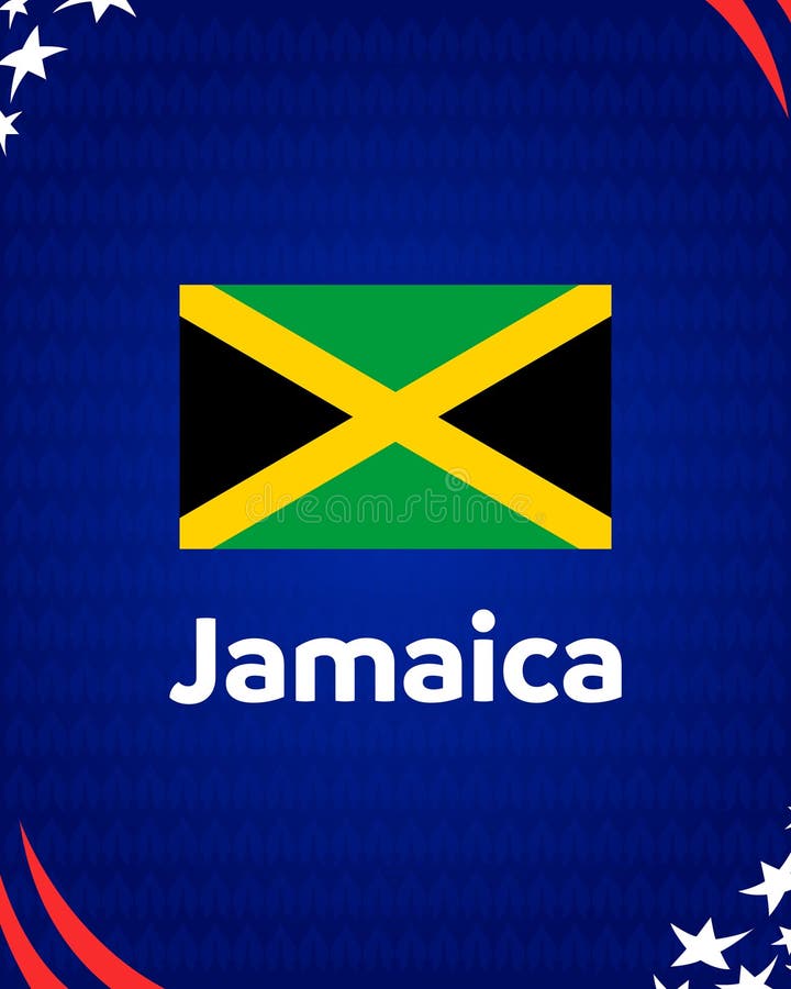 Jamaica Emblem American Football USA 2024 Abstract Design Stock Vector ...