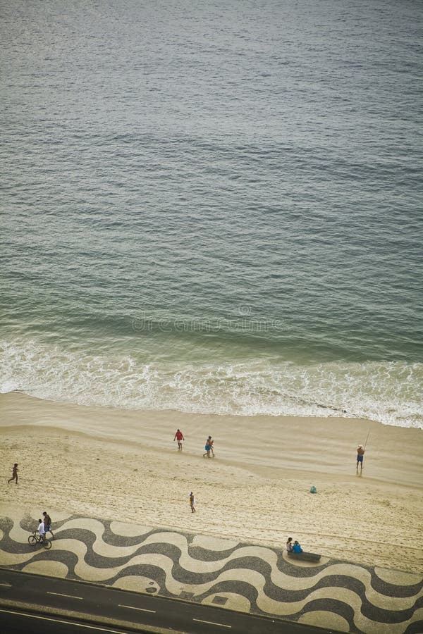 Copa cabana beach stock image. Image of beach, corcovado - 12370279
