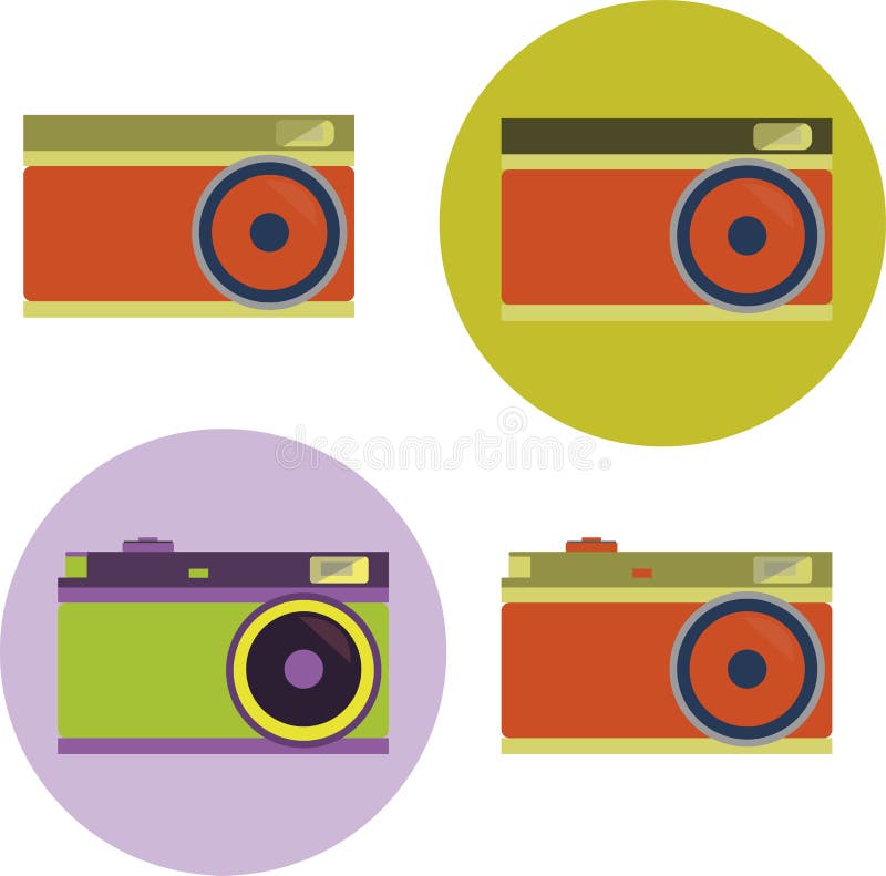 Stickers Drawing by Computer of Different Types of Camera for ...