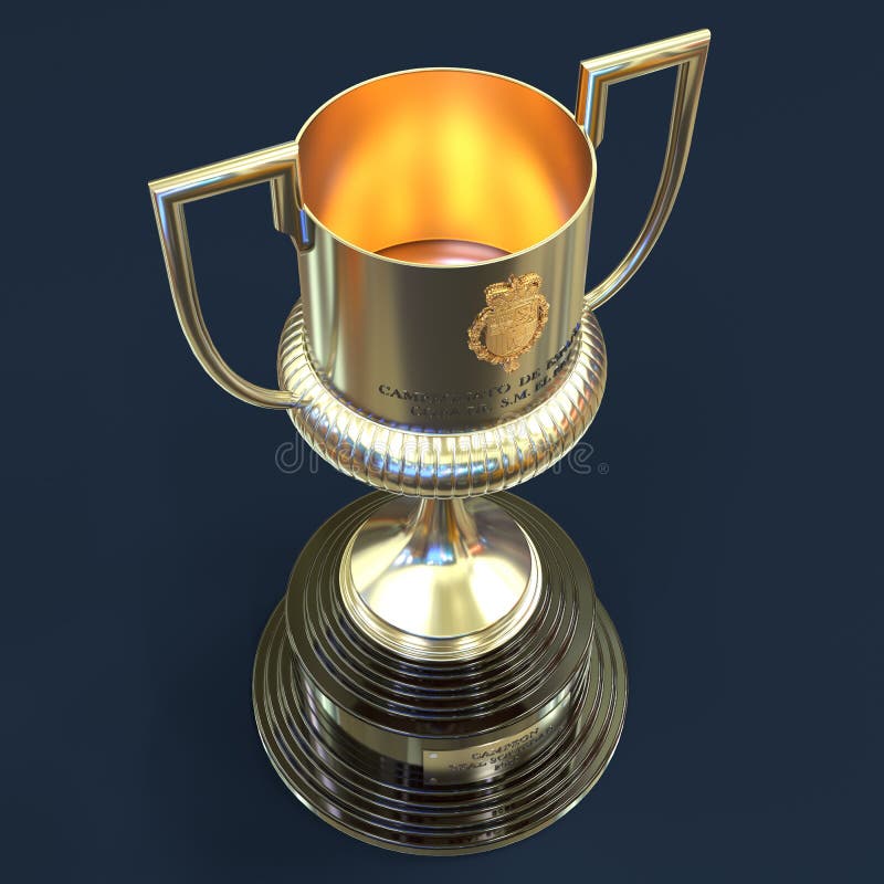 Copa Del Rey Spain, King Cup Spain, 3D Model Rendering Stock ...