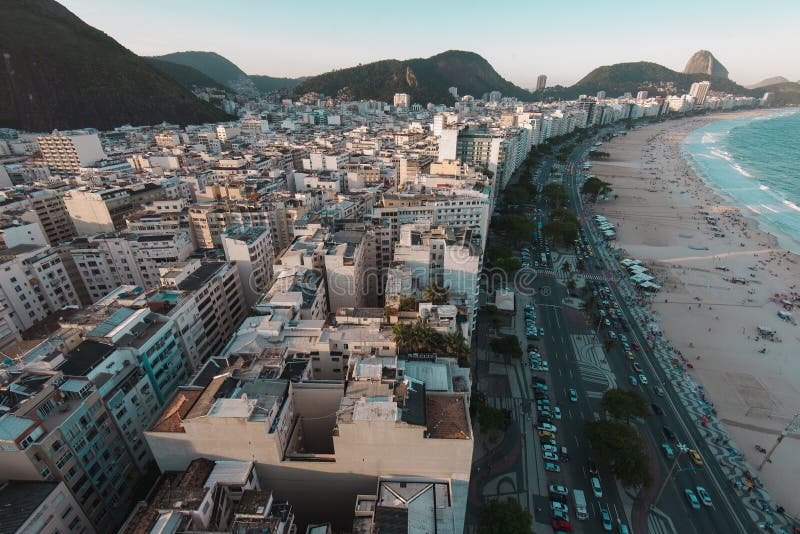Copacabana Beach View with Buildings Stock Image - Image of sugarloaf ... Copacabana Beach View with Buildings Stock Image - Image of sugarloaf ...