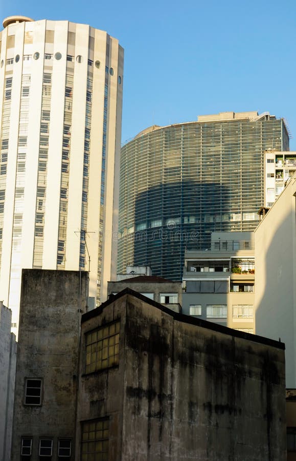 Copan Building and Old Architecture in Sao Paulo Downtown, Brazil ...