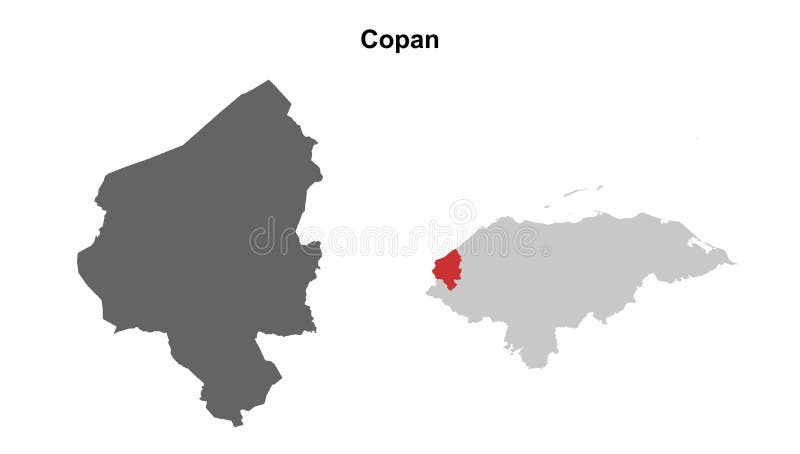 Copan outline map stock photo. Image of shape, icon - 378866470